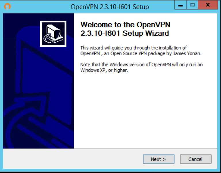 OpenVPN MS Windows set-up guide